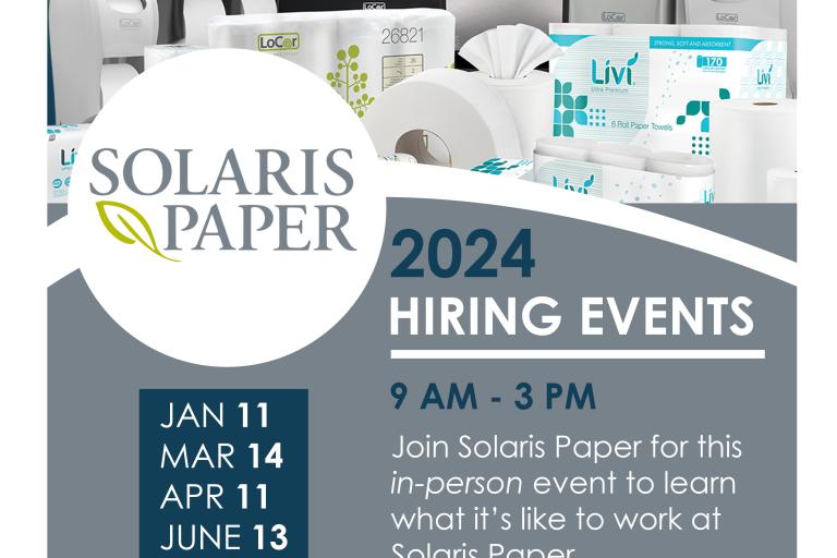 Hiring Event - Solaris Paper | Riverside County Workforce Development