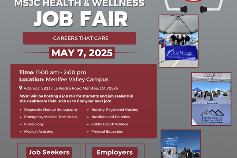 MSJC Health & Wellness Job Fair | Riverside County Workforce Development