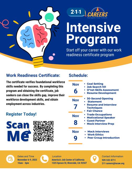 Work Readiness Certificate Program | Riverside County Workforce Development