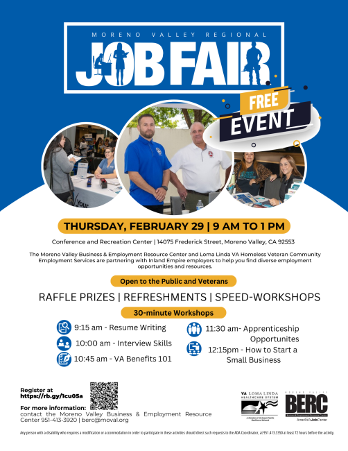 Moreno Valley Regional Job Fair | Riverside County Workforce Development