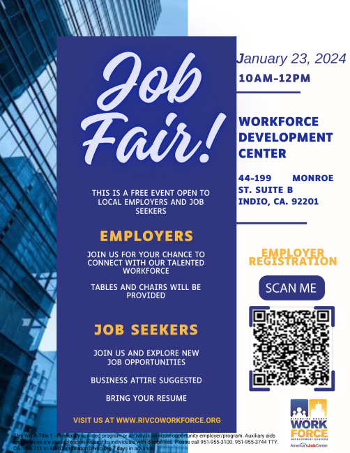 Indio Job Fair | Riverside County Workforce Development